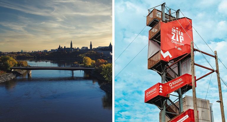 The world's first interprovincial zip line from Ontario to Quebec is ...