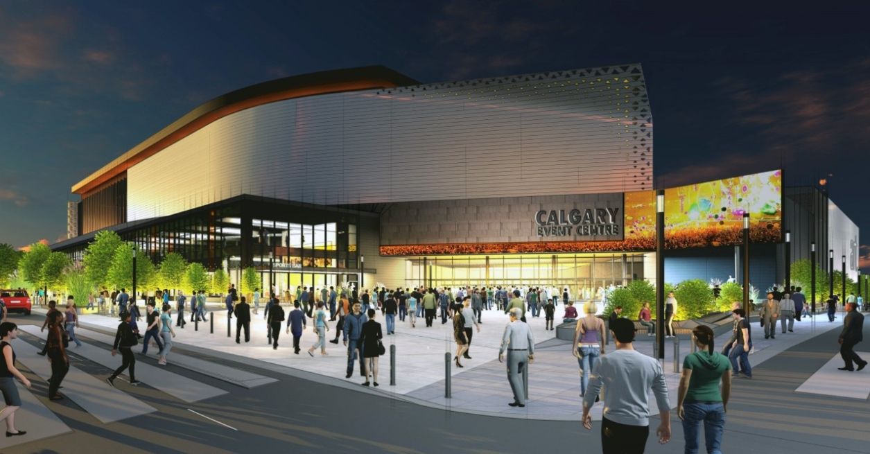 Calgary's new events centre & arena is back on track with a new look ...