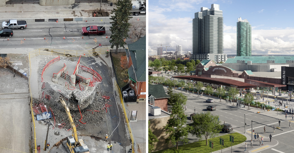Photos of YYC's Stampede LRT project were just posted & it just got real