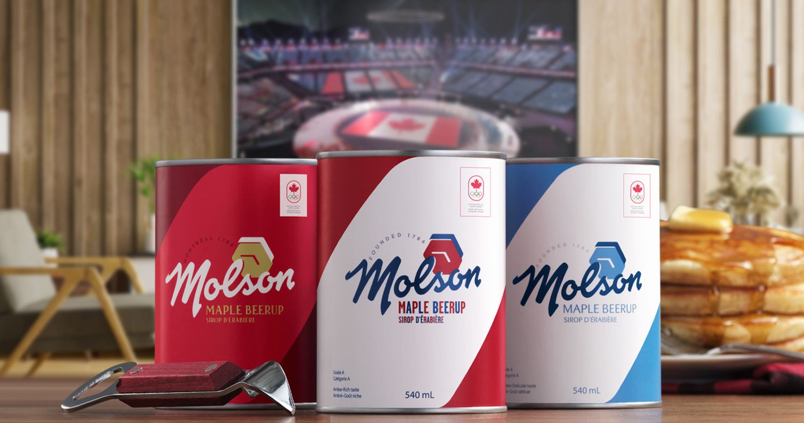 Molson has created maple syrup with a hint of beer for the Olympics