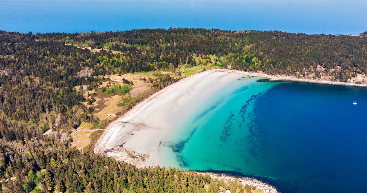 Tribune Bay Beach on Hornby Island is nicknamed "little Hawaii"