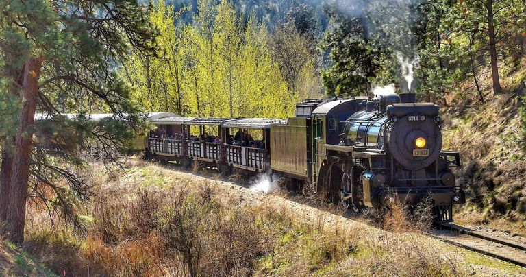 This historic train ride in BC is the best way to see fall colours