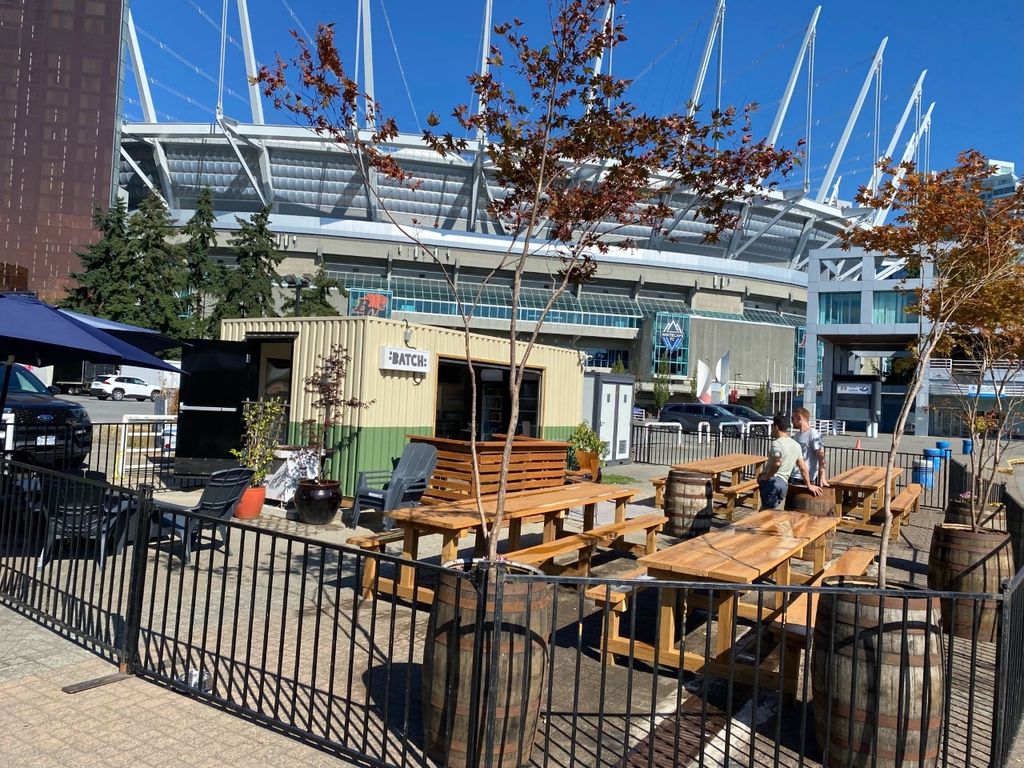 Check out this pop-up shipping container patio in Vancouver