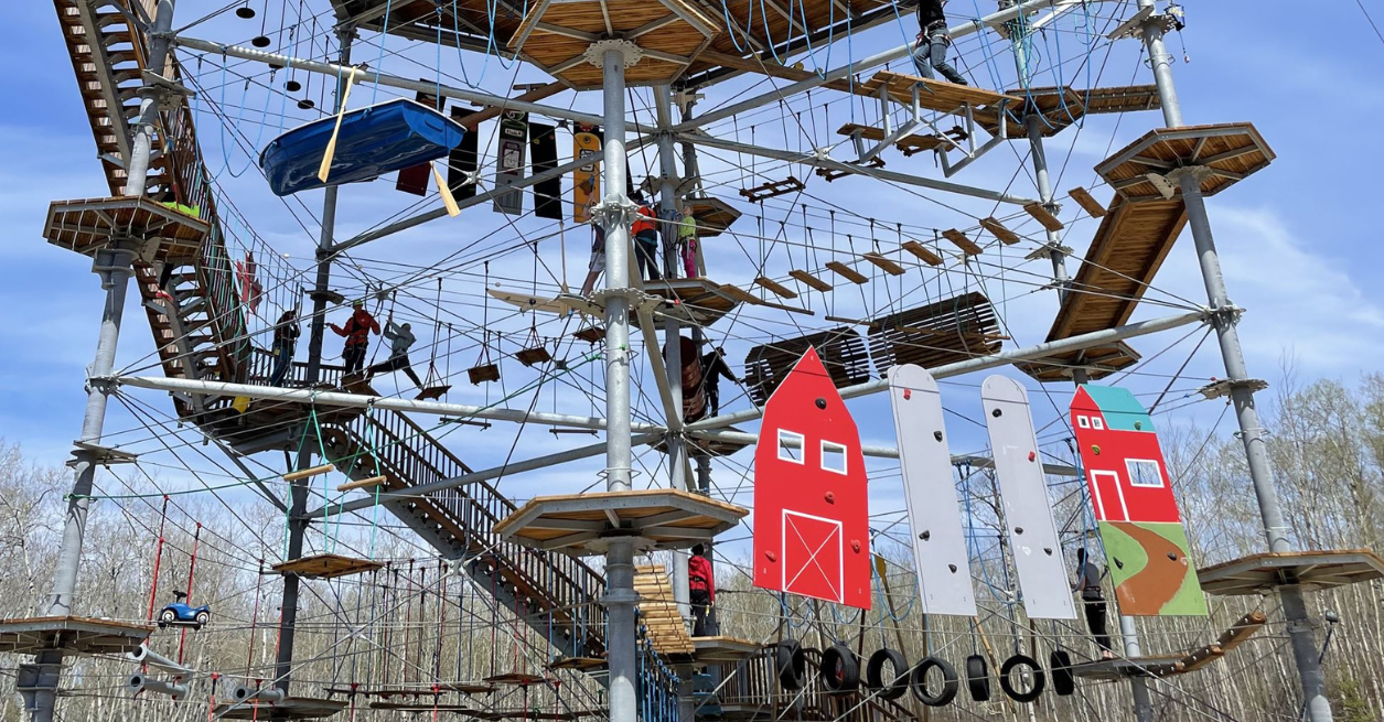 The Kinosoo Aerial Park in Alberta is an end-of-summer must visit