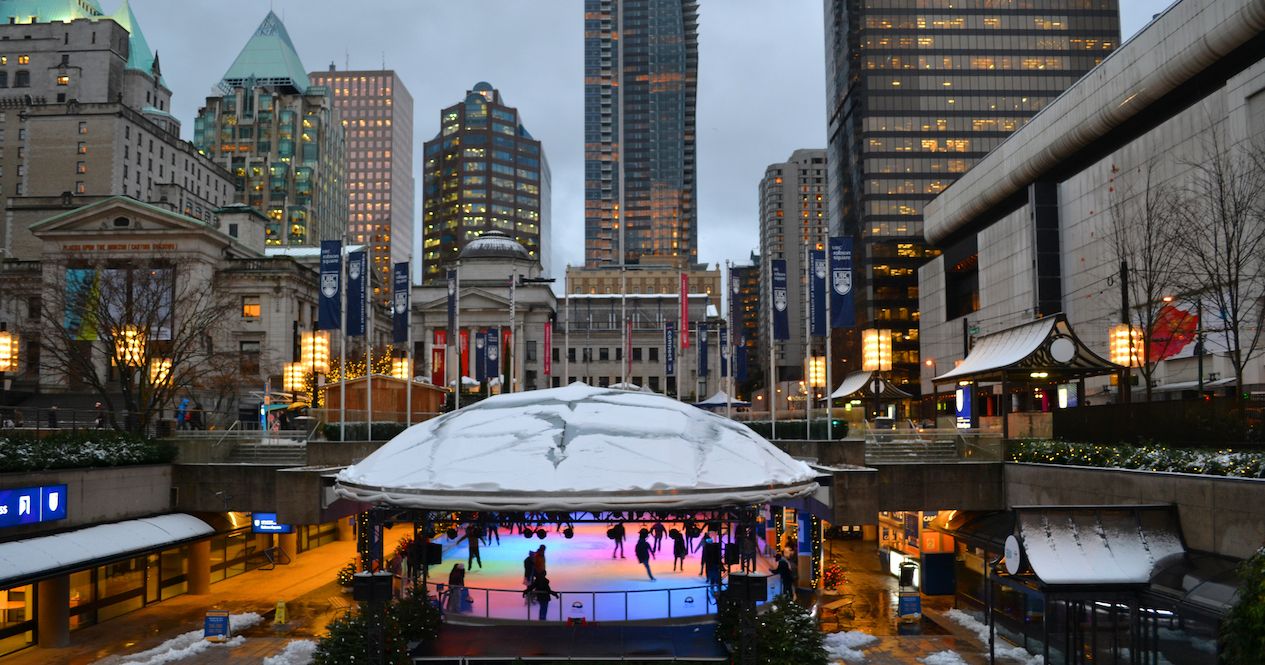When does Vancouver's Robson Square ice rink open?