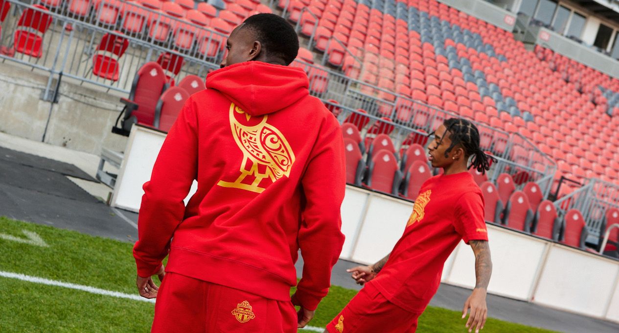 OVO has a collab with Toronto FC and Mister Cartoon