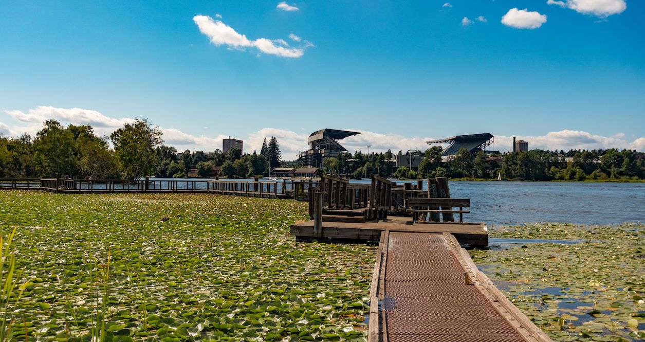 This floating waterfront trail is the perfect way to enjoy nature ...