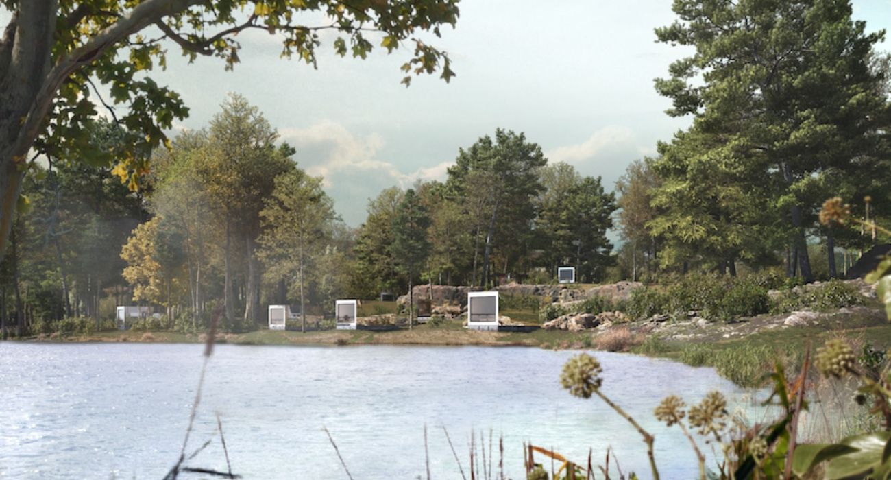 Arcana Muskoka is a lakefront retreat with stunning pod-like cabins