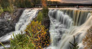 Ontario’s second-highest waterfall is surrounded by autumn leaves