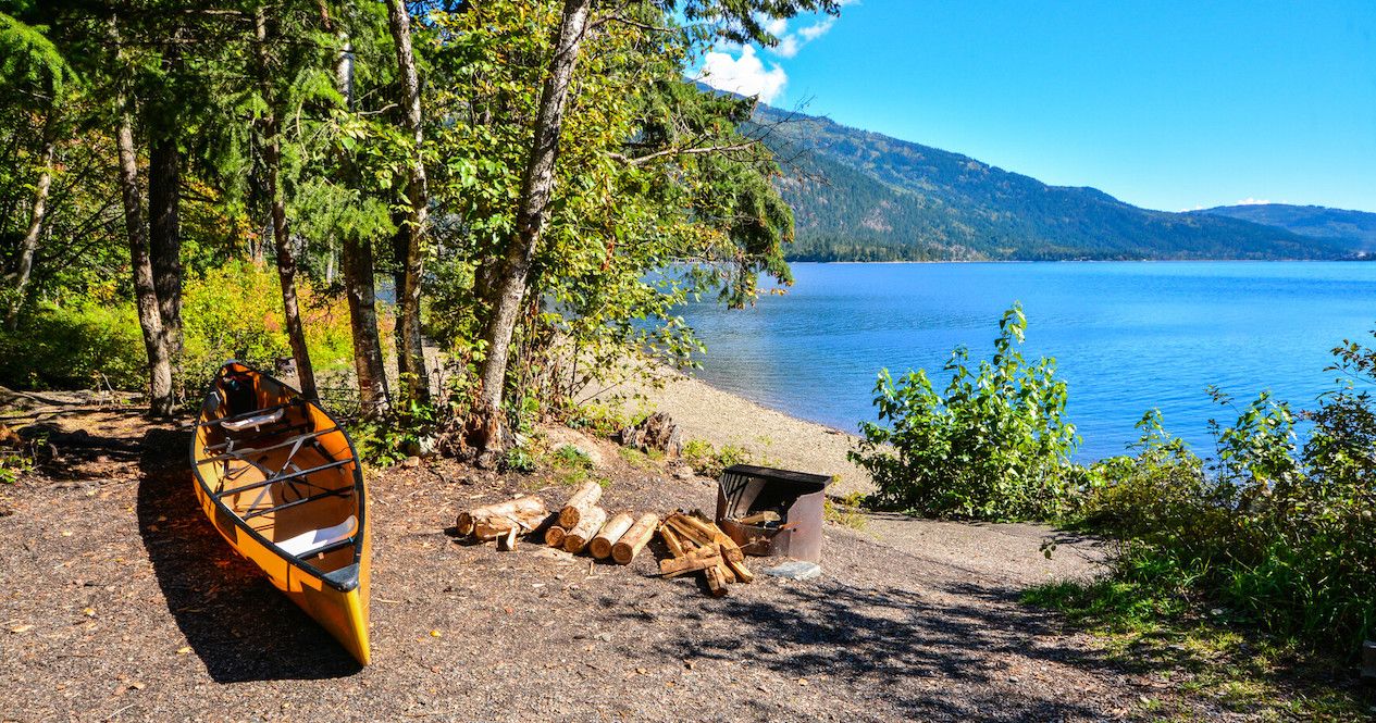 Adams Lake Marine Park in BC is a kayaker's paradise
