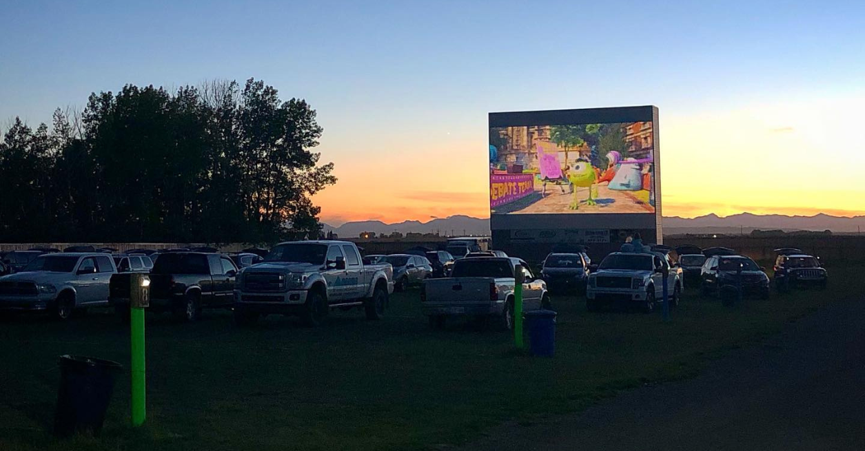 You can enjoy a drive-in movie series just outside of Calgary