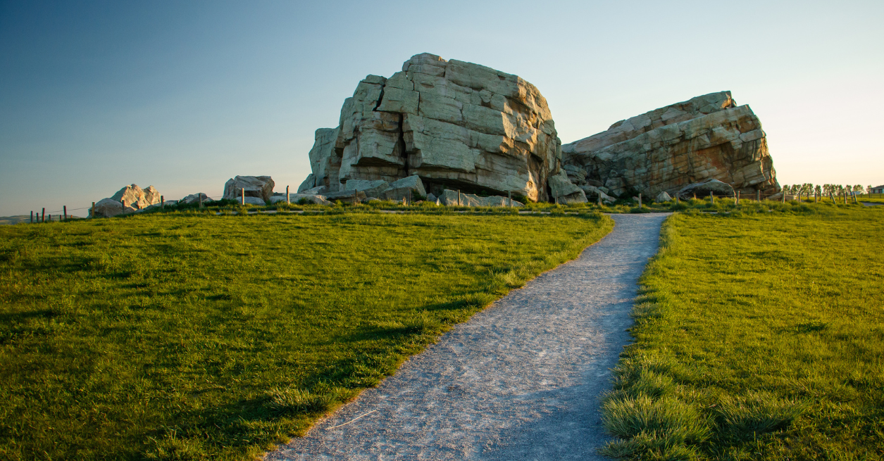 Where is the Big Rock Glacial Erratic in Alberta?