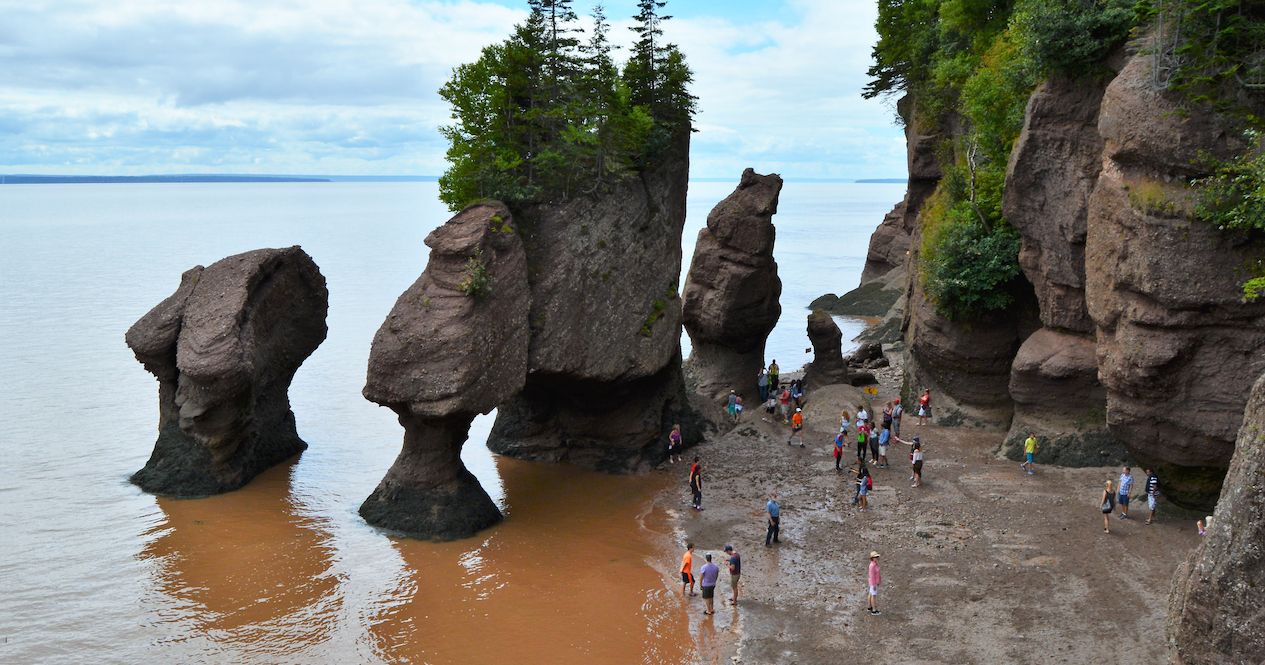 Canada's Bay of Fundy is home to the highest tides in the world