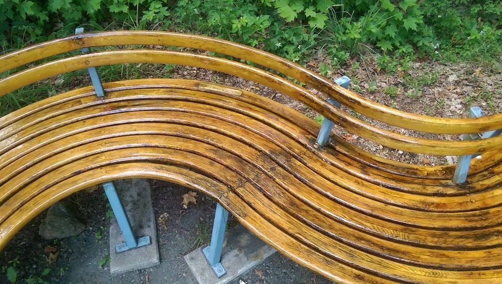 There's a sculpture forest walk in Ontario with six one-of-a-kind benches