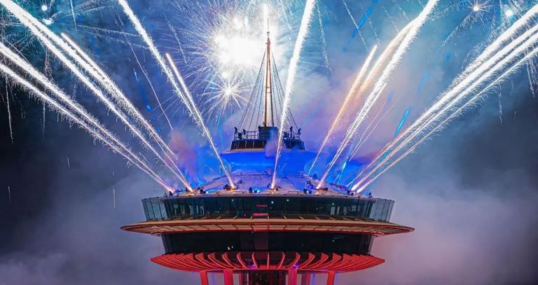 The Seattle Space Needle is lighting up for its biggest display ever