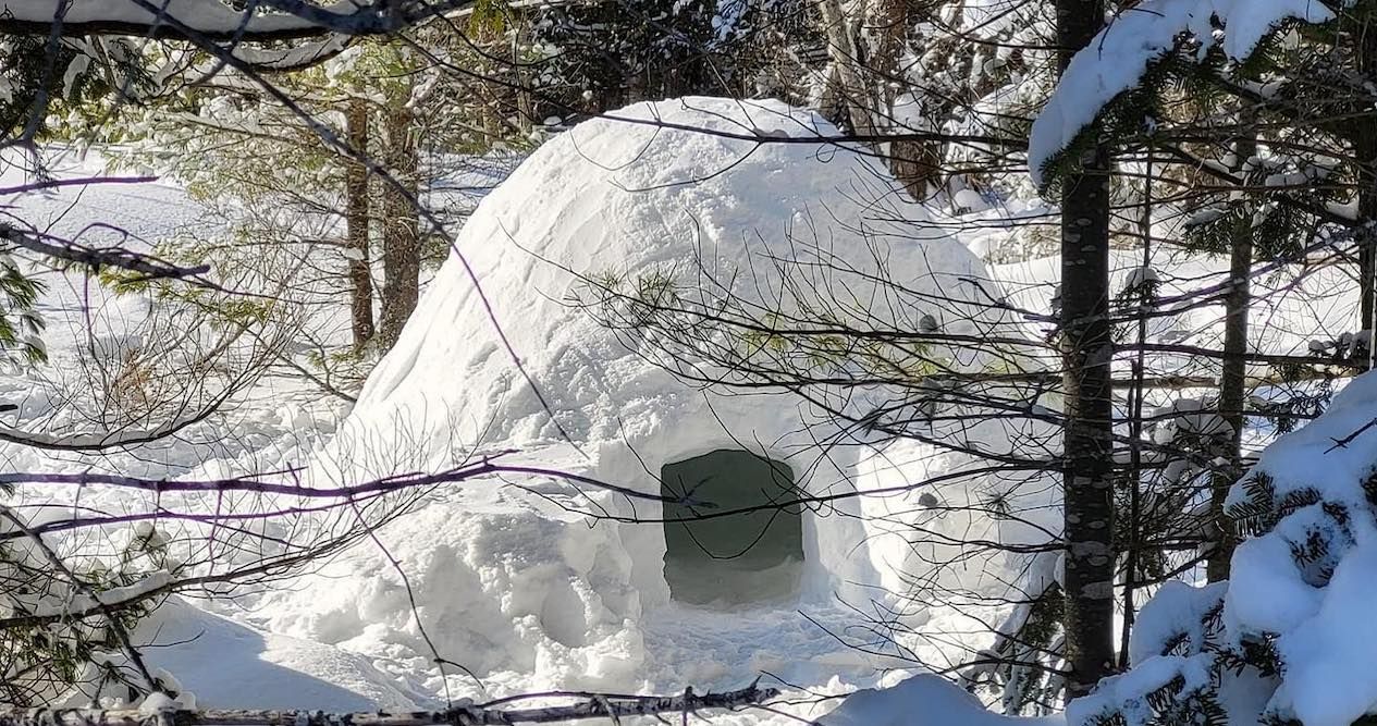 Where to find an Igloo building experience in Ontario?