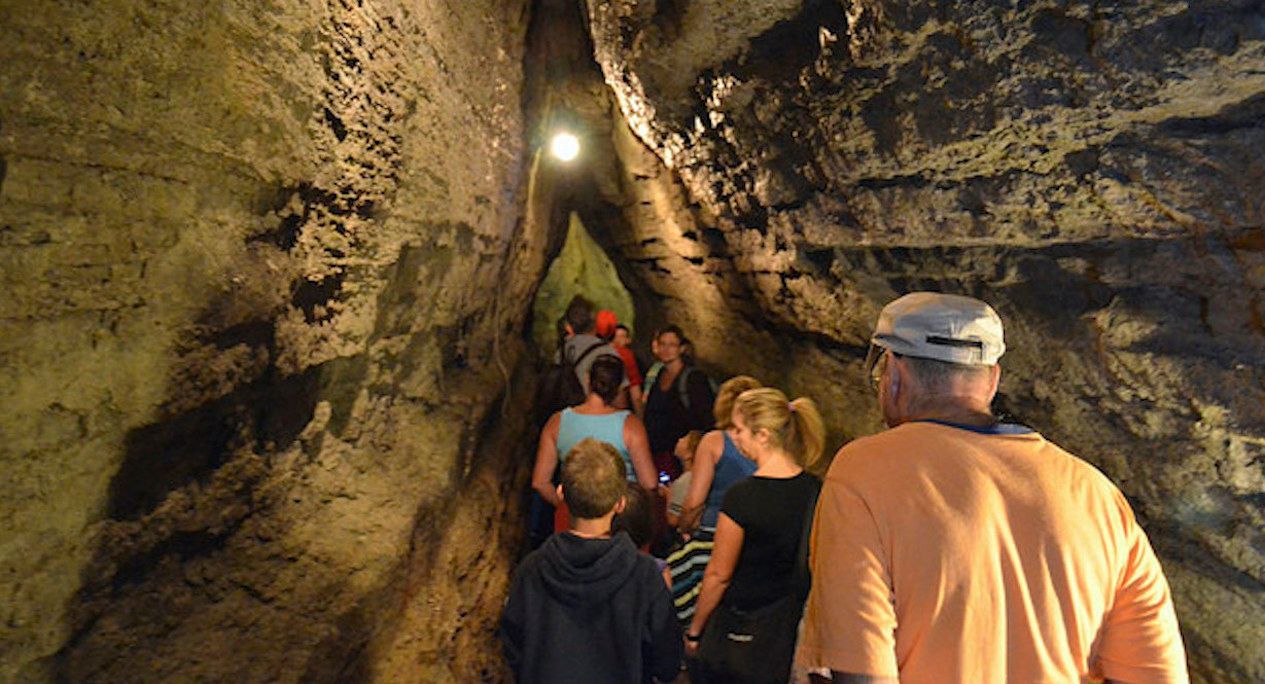 Eganville has 443 million year old fossils and an underground cave