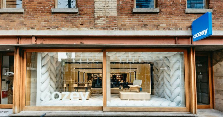 Where is the Cozey flagship store in Toronto?