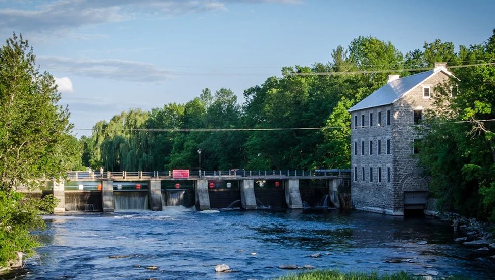 Manotick, Ontario has picturesque scenery along the Rideau River