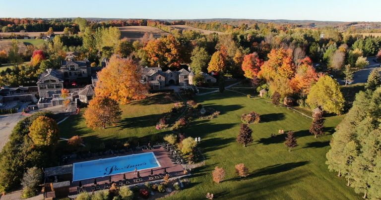 Ste. Annes Spa is located inside of an 1800s castle in Grafton, Ontario