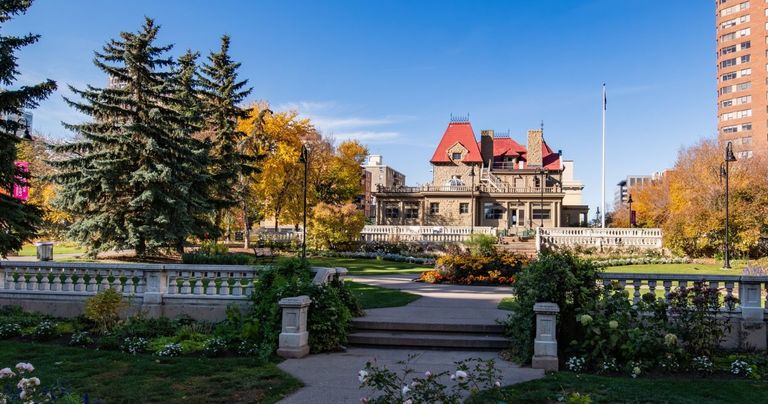 This historical home in Calgary hosts events, exhibits, & high tea