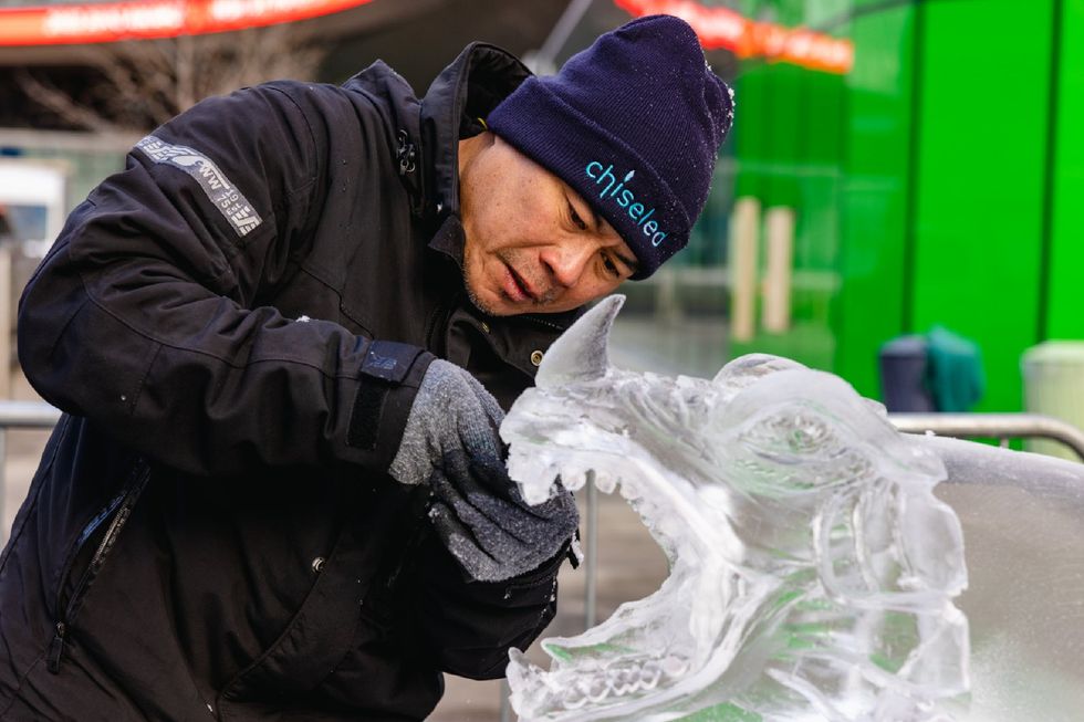 Watch ice turn into art at Edmonton's ice carving competition