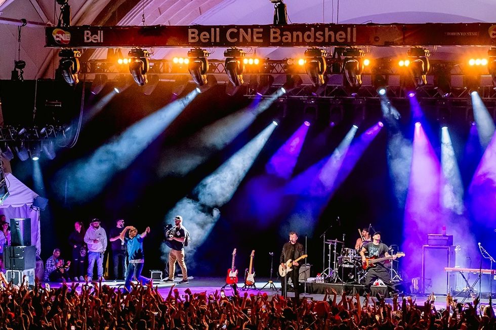 Who's headlining the CNE Bandshell stage this year in Toronto?